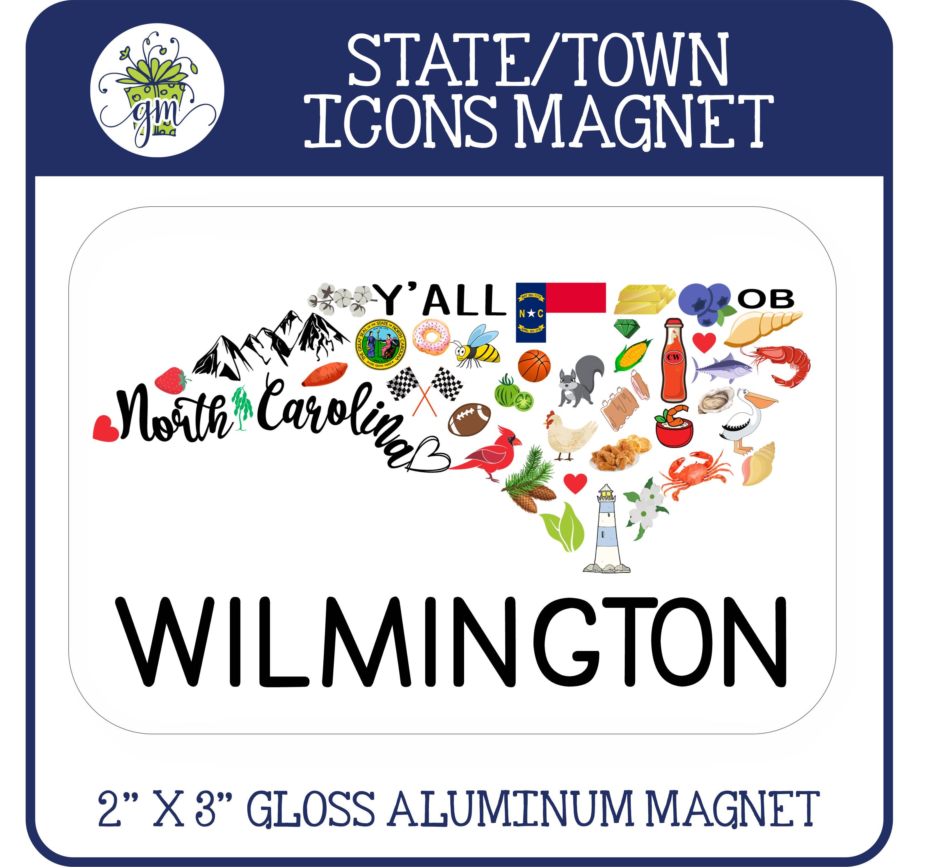 CUSTOM State Icons & Town Magnet, available for all 50 state – All ...